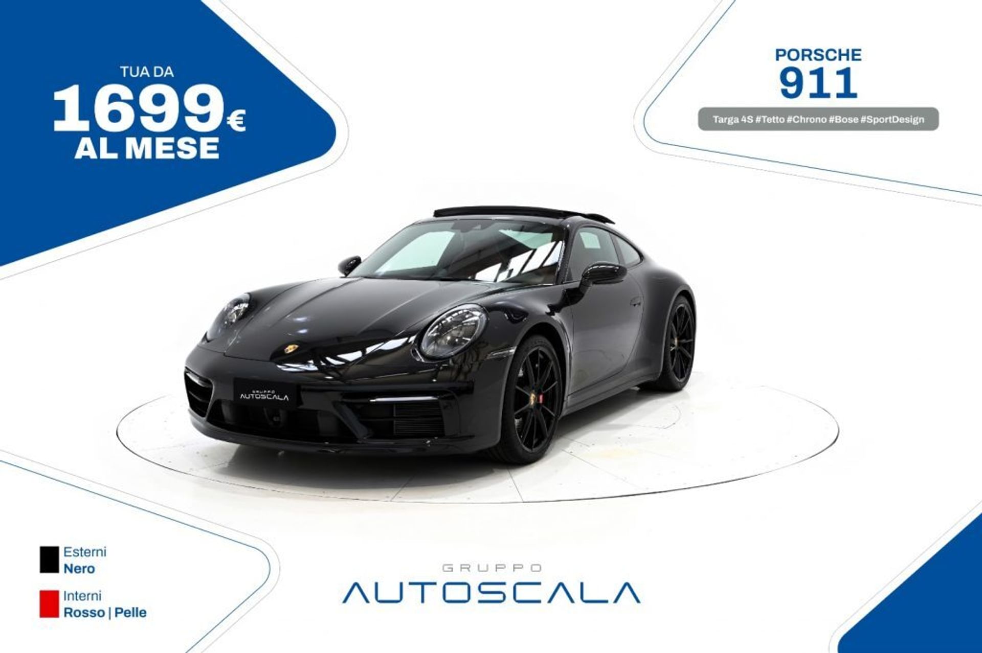 Porsche 911 911 (992) Carrera 4S #Chrono #Bose #SportDesign Usata Benzina con 17.450 km a Napoli ...