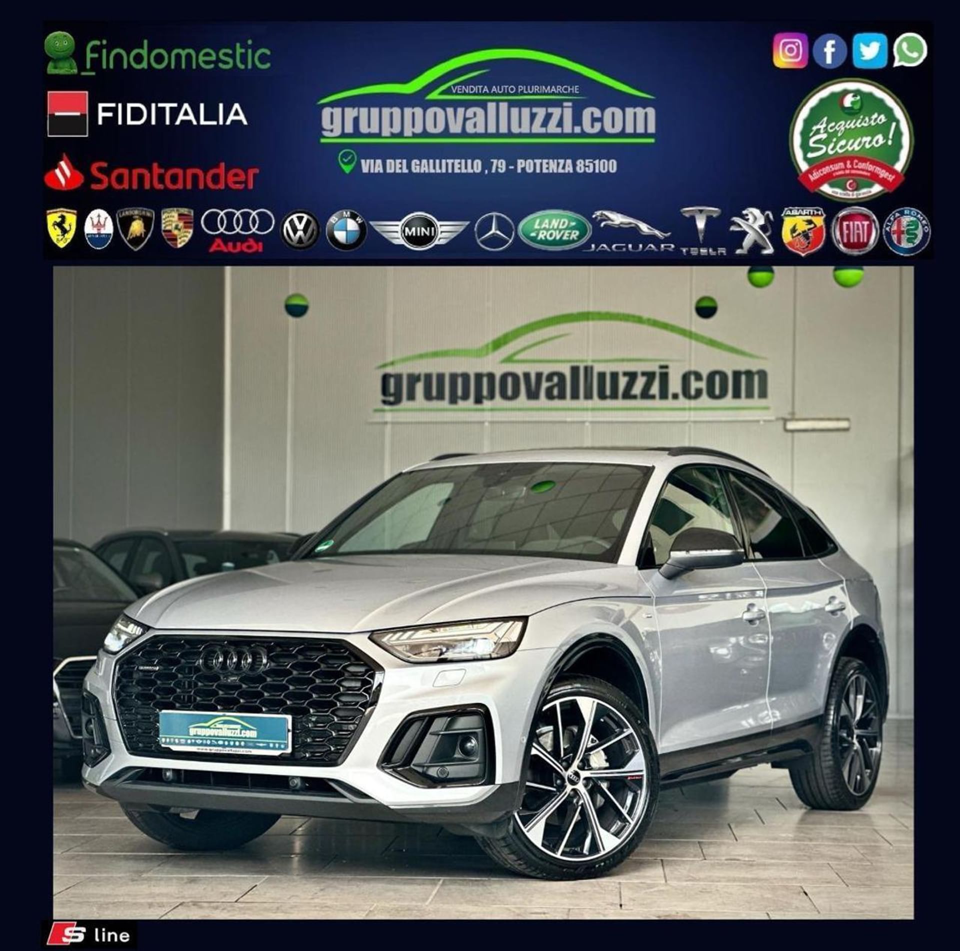 Audi Q5 Sportback/SPB 40TDI 204CV quattro 3xS-Line Usata Ibrida Diesel ...