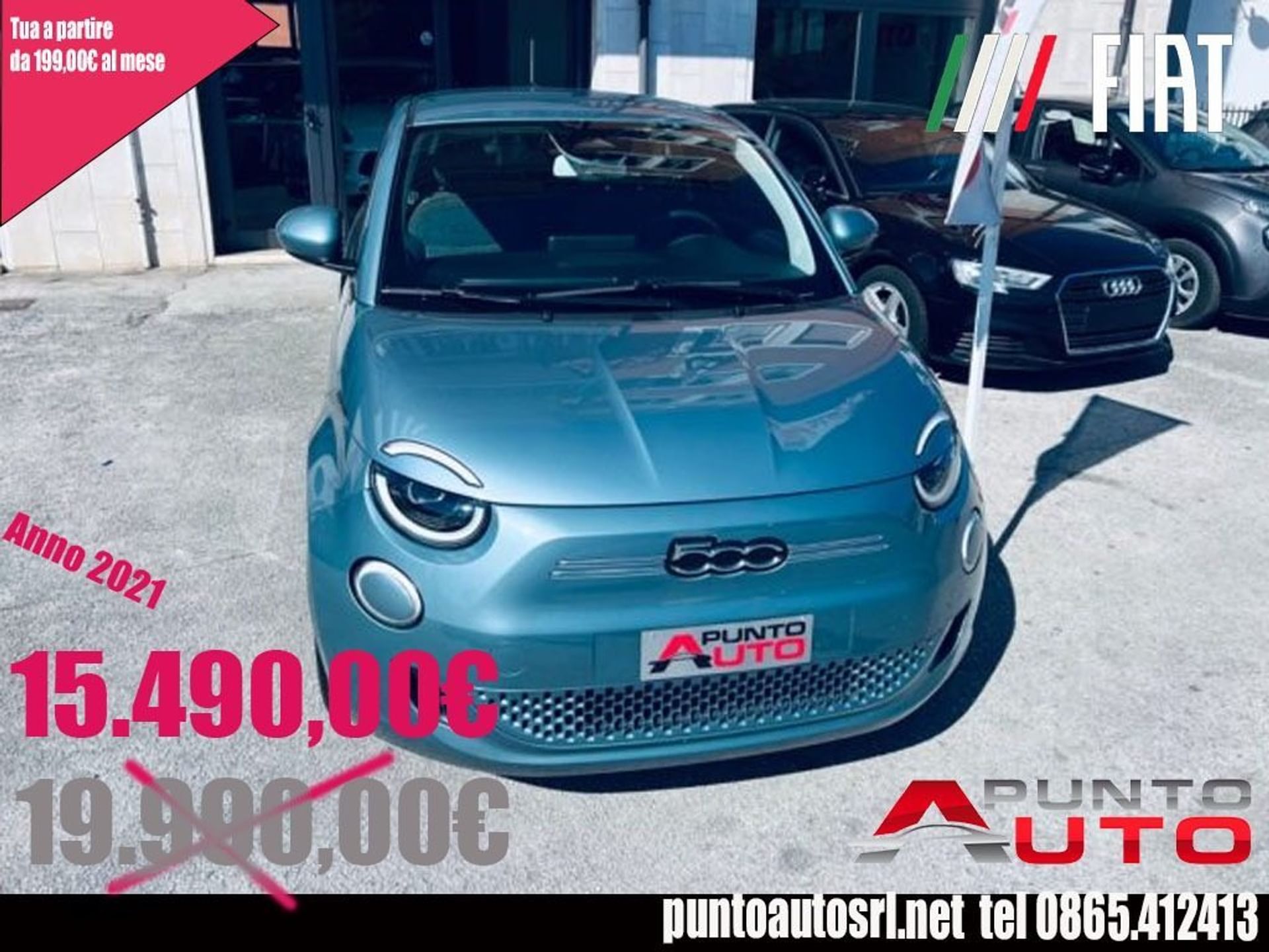 Fiat 500 FULL LED NAVI 42 kWh NEOPATENTATI Usata Elettrica con 21.000 ...