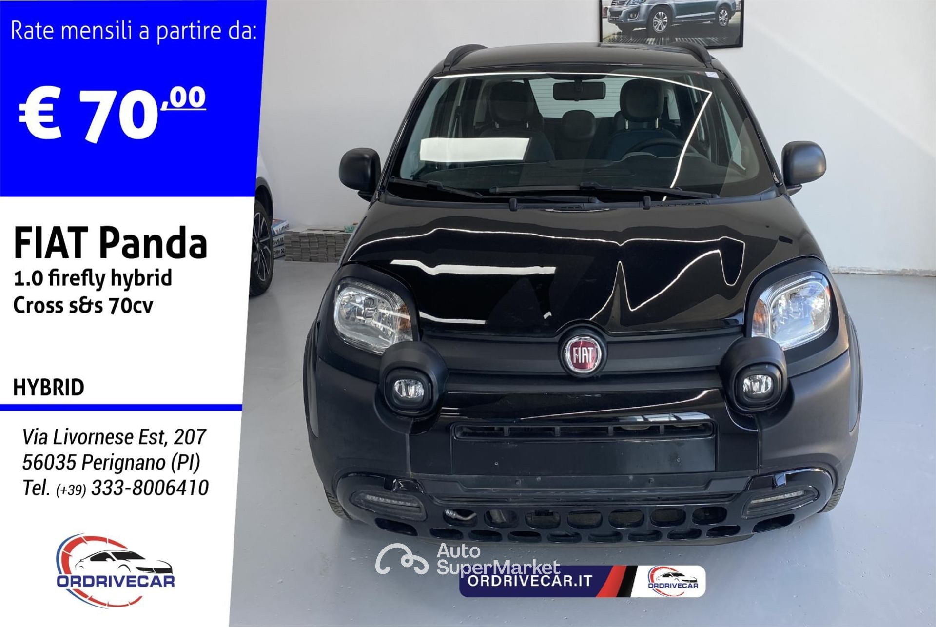 Fiat Panda Panda 1.0 firefly hybrid Cross s&s 70cv Usata Ibrida Benzina ...