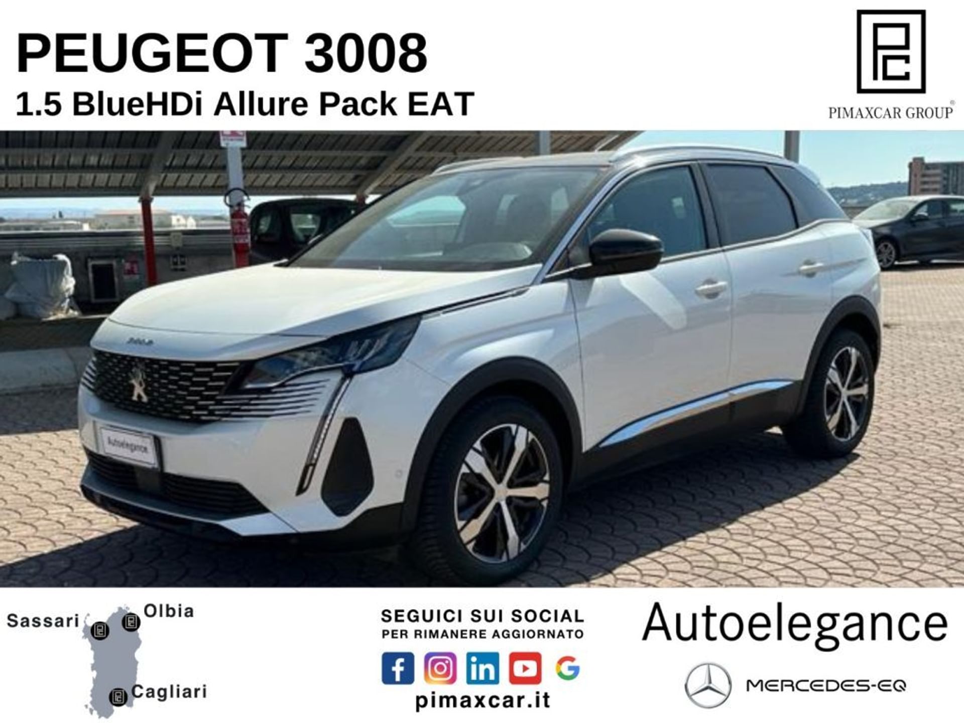 Peugeot 3008 BlueHDi 130 S&S Allure Pack Usata Diesel con 48.300 km a ...