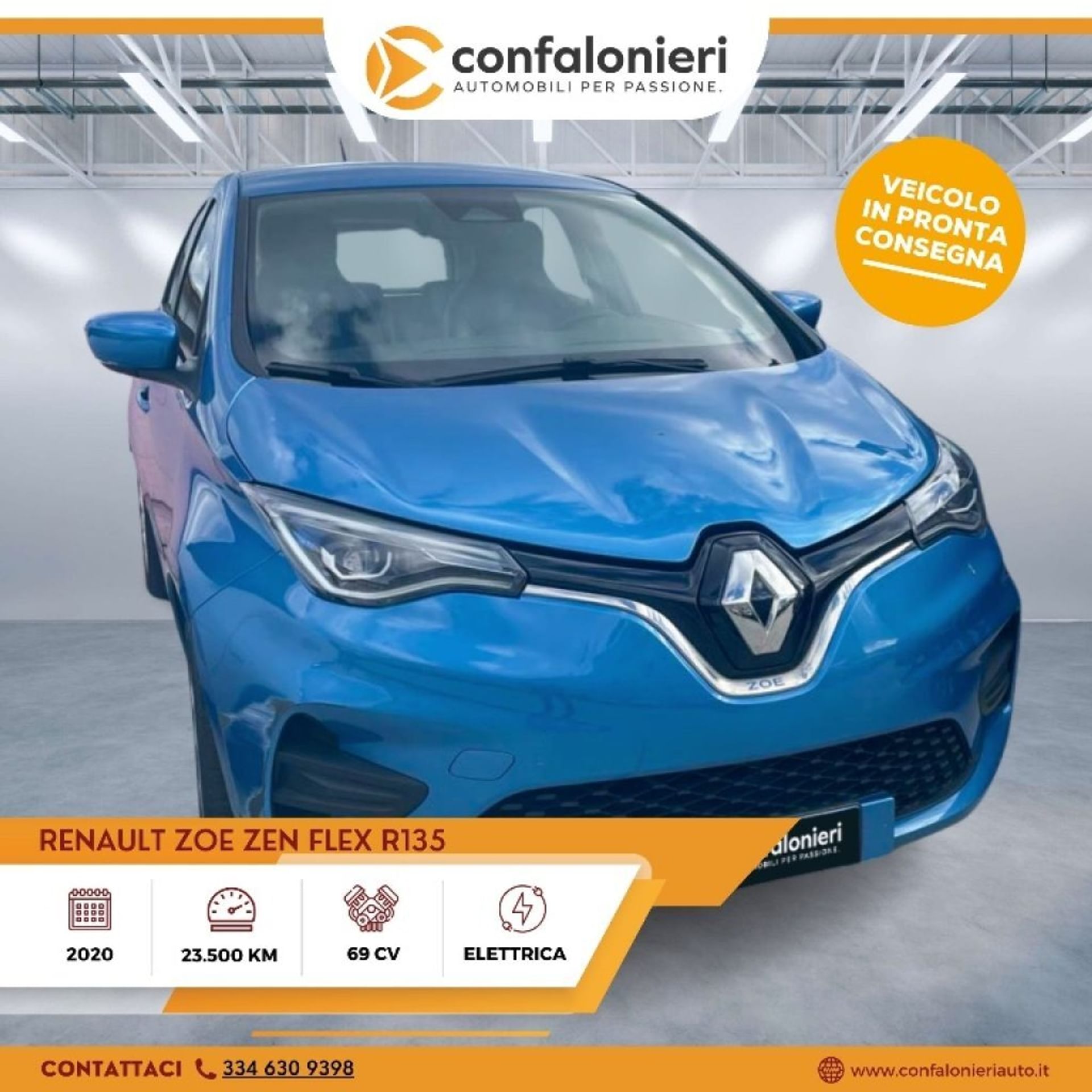 Renault ZOE Zen R135 Flex Usata Elettrica con 23.500 km a Sassari (SS ...